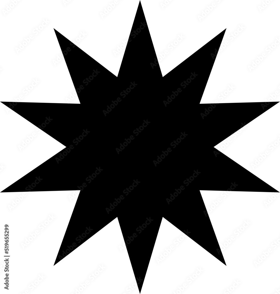 star vector design illustration isolated on transparent background ...