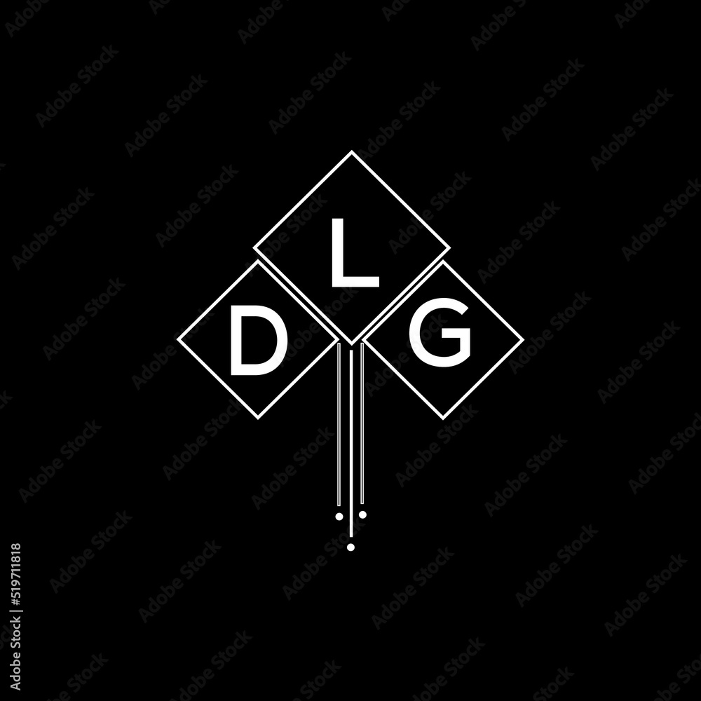 DLG letter logo design with white background in illustrator, DLG vector ...