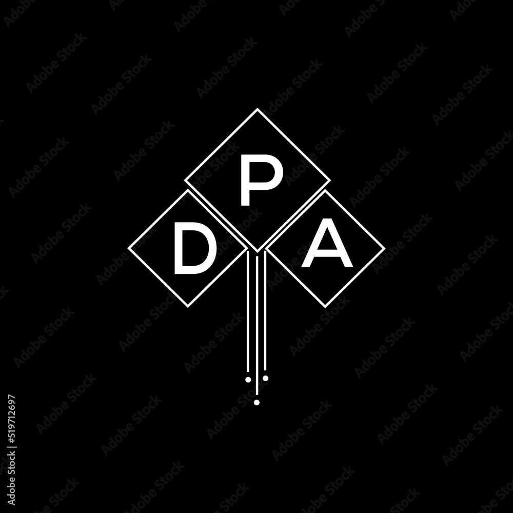 DPA letter logo design with white background in illustrator, DPA vector ...