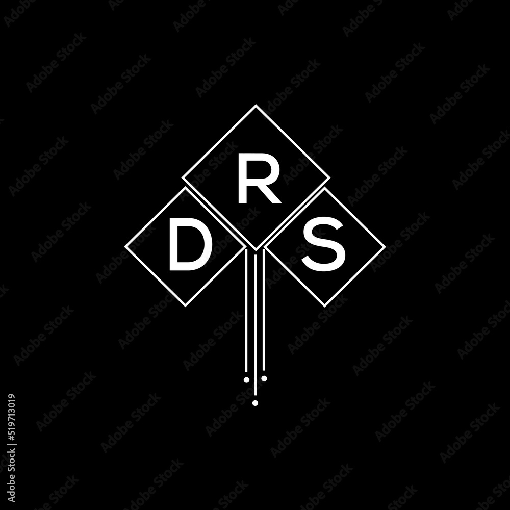 DRS letter logo design with white background in illustrator, DRS vector ...