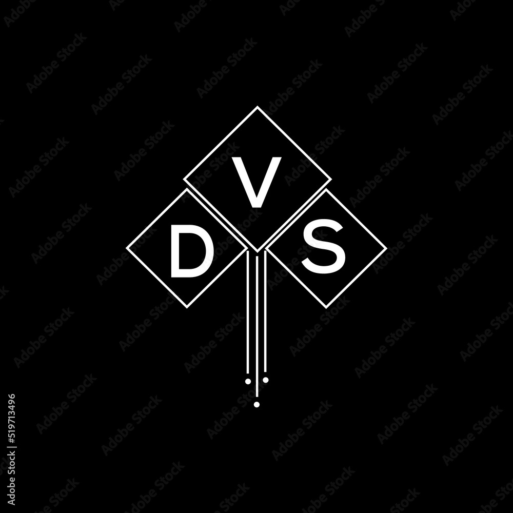 DVS letter logo design with white background in illustrator, DVS vector ...