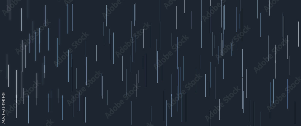 Modern and futuristic neon rain with glow effect, futuristic commet ...