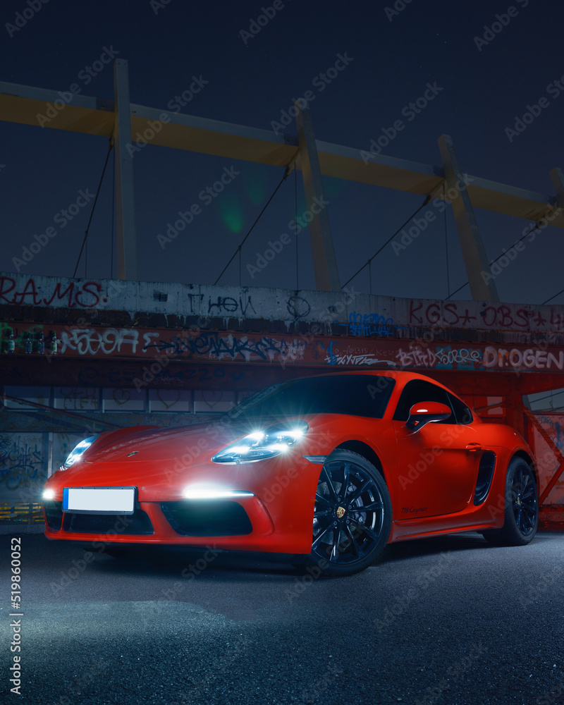 Porsche Cayman 718 is a mid-engined two-seater sports car built by ...