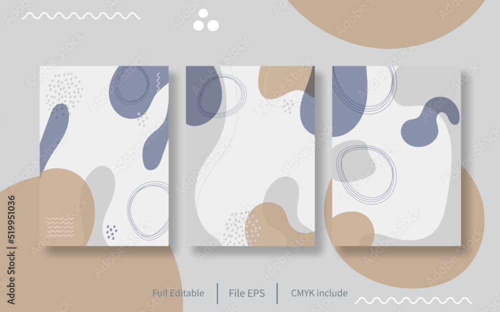 Stock-Vektorgrafik „These flat backgrounds are perfect for your design ...