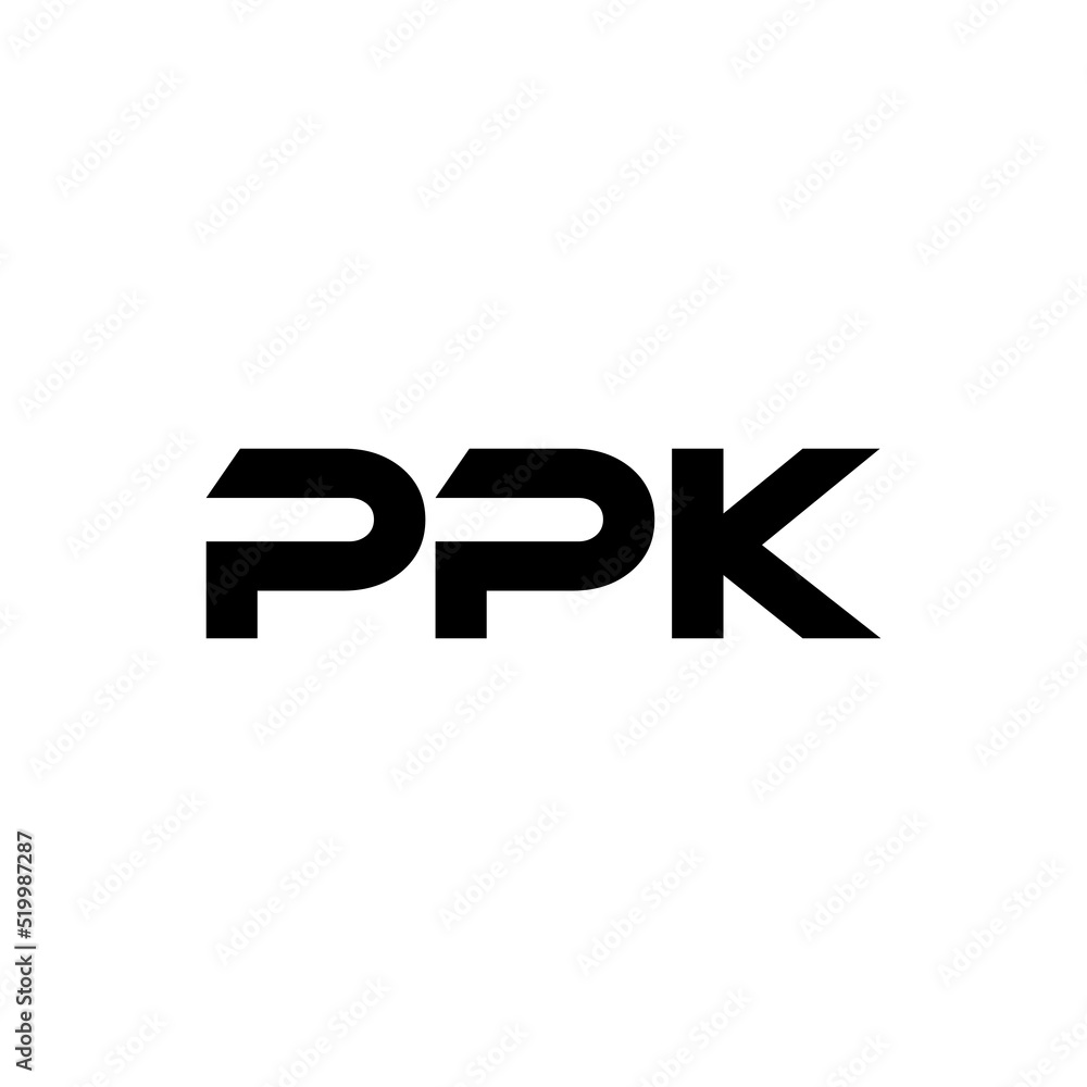 PPK letter logo design with white background in illustrator, vector ...