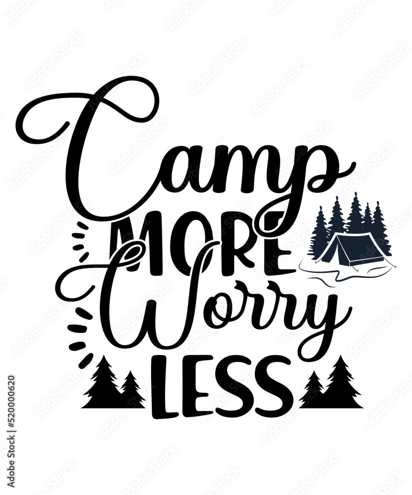 Стоковое векторное изображение «Camping SVG files for cricut, camper ...
