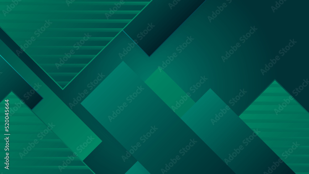 Modern dark green abstract geometric background wallpaper design ...