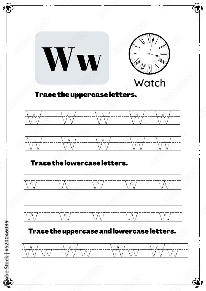 High Resolution Letter A to Z Alphabets Tracing Workbook, Uppercase and ...