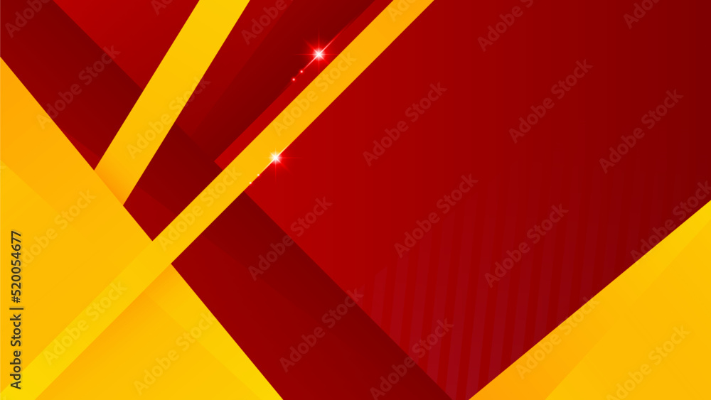 Abstract red and yellow background. Design for poster, template on web ...