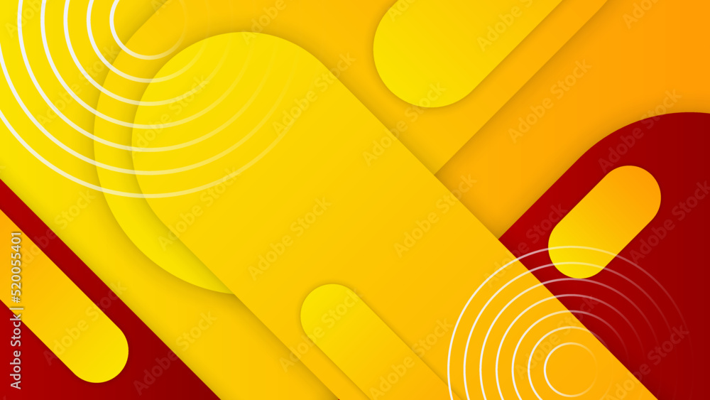 Abstract red and yellow background. Design for poster, template on web ...