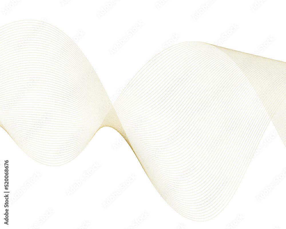 Golden wavy lines, stripes, gold texture. Isolated png illustration ...