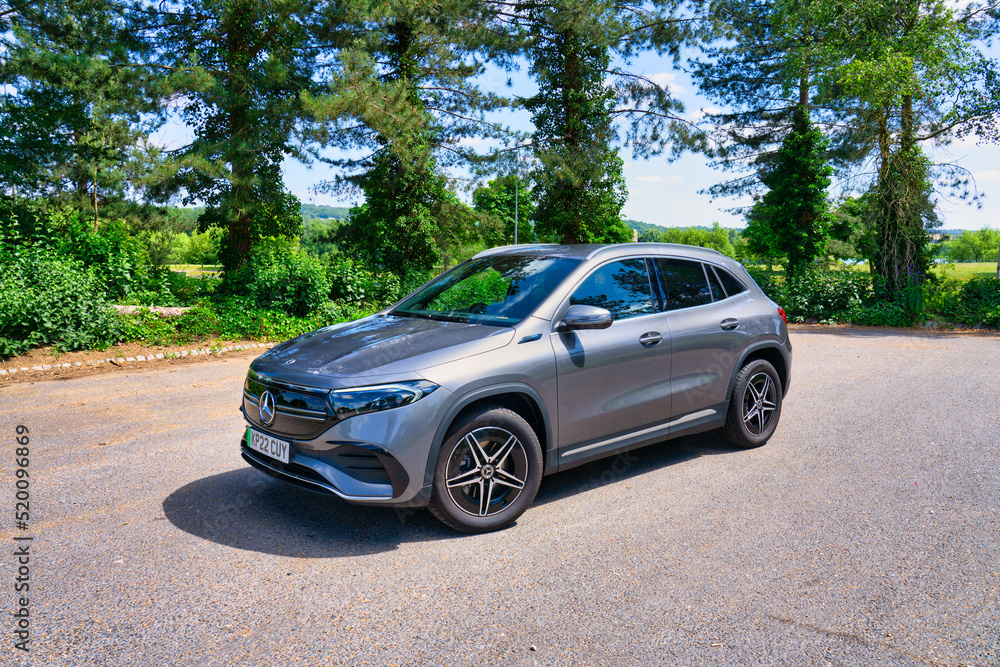 Foto de Stock Milton Keynes,England-June 21,2022: Mercedes Benz EQA 250 ...