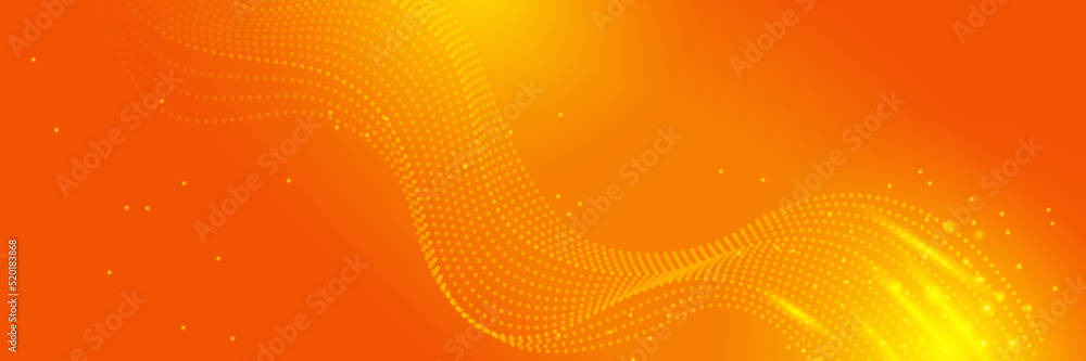 Abstract minimal orange background, simple background with halftone ...