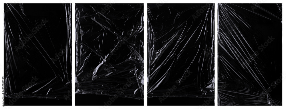 collection of plastic wrap texture for background and photo overlay ...