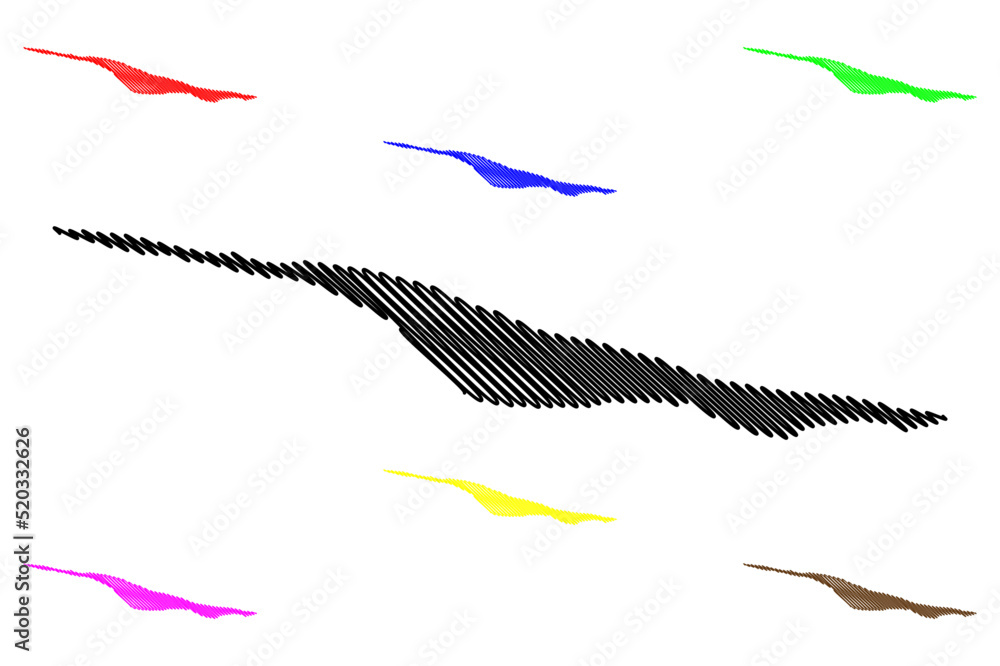 Srirangam island (Republic of India, Kaveri and Kollidam Rivers, Tamil ...