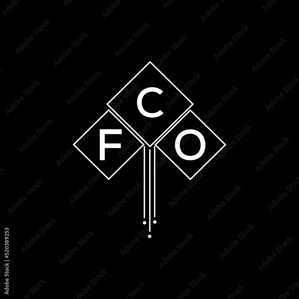 FCO letter logo design with white background in illustrator, FCO vector ...