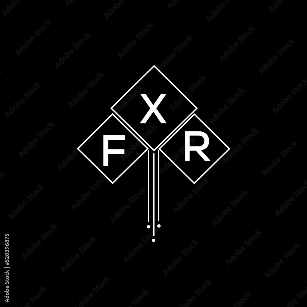 FXR letter logo design with white background in illustrator, FXR vector ...