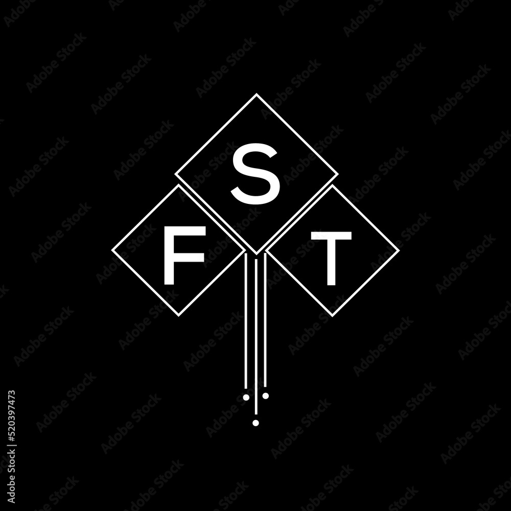 FST letter logo design with white background in illustrator, FST vector ...