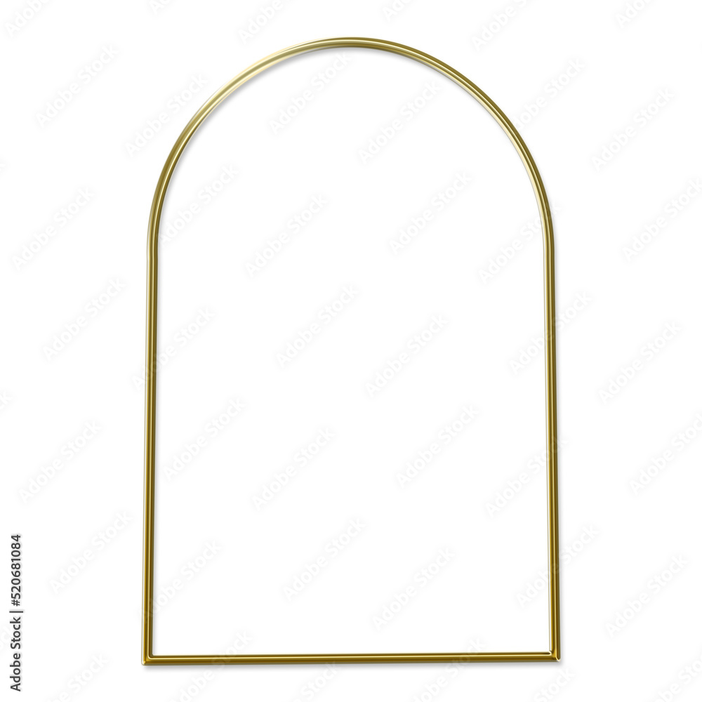 Foto Gold Metal Arch Shape do Stock | Adobe Stock