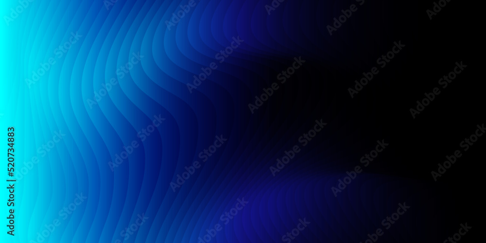 Abstract dark blue gradient light background with wave texture smooth ...