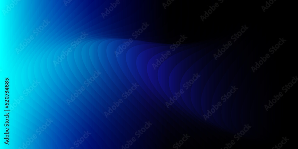 Abstract dark blue gradient light background with wave texture smooth curve sheets overlay for ...