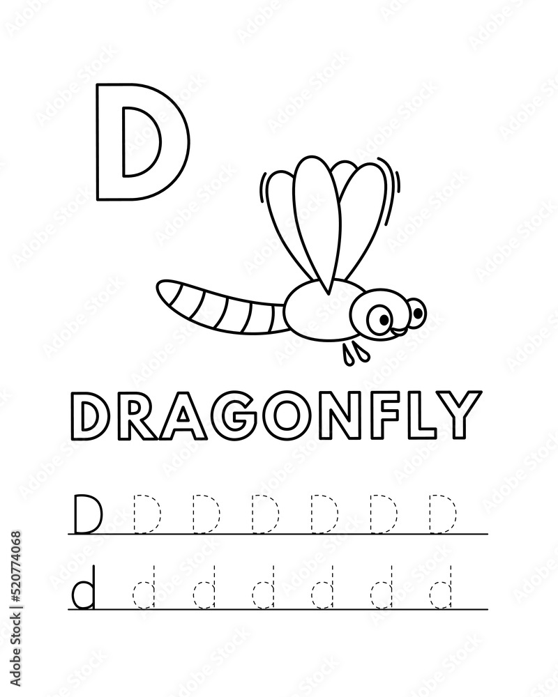 Alphabet with cute cartoon animals isolated on white background ...