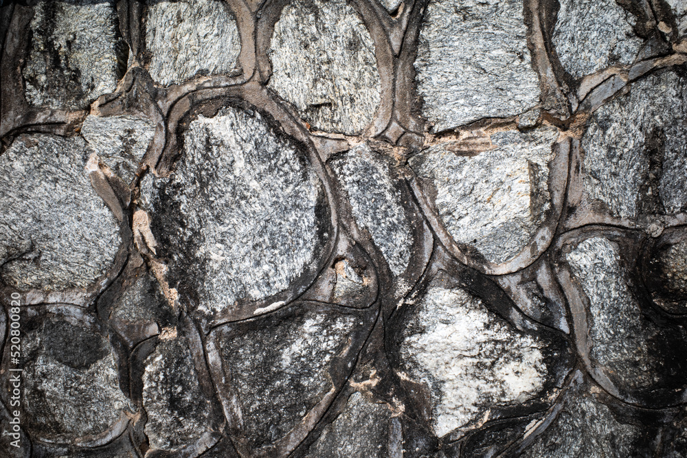 Background texture of Rough stone wall, Stone cladding, Old castle ...
