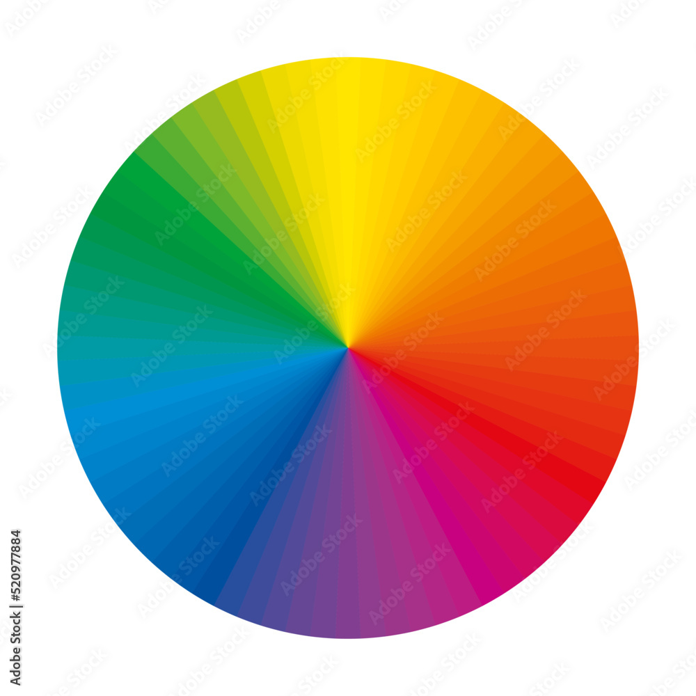 Vector de Stock Color wheel with an extended spectrum of complementary ...