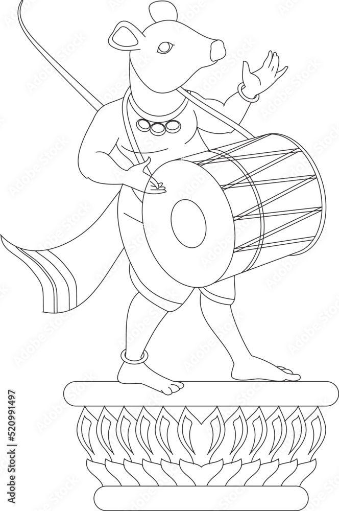 'Swagat' means welcome in Hindi Marathi. 'Mushak' or lord Gajanana ...