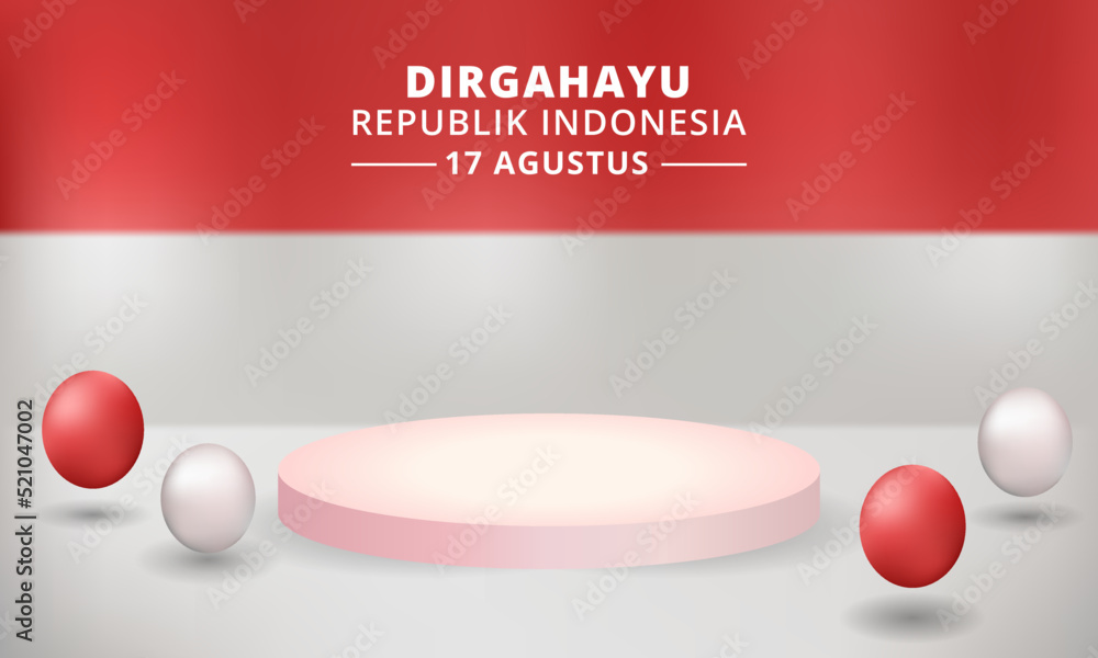 Praca wektorowa bez tantiem: Dirgahayu Republik Indonesia 17 Agustus ...