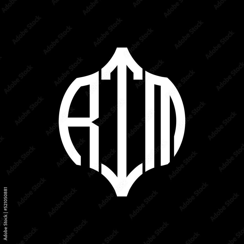 RTM letter logo. RTM best black background vector image. RTM Monogram ...
