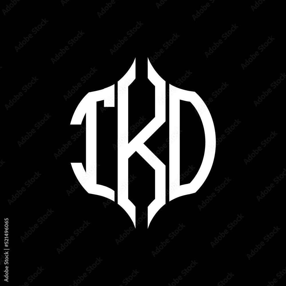 TKO letter logo. TKO best black background vector image. TKO Monogram ...
