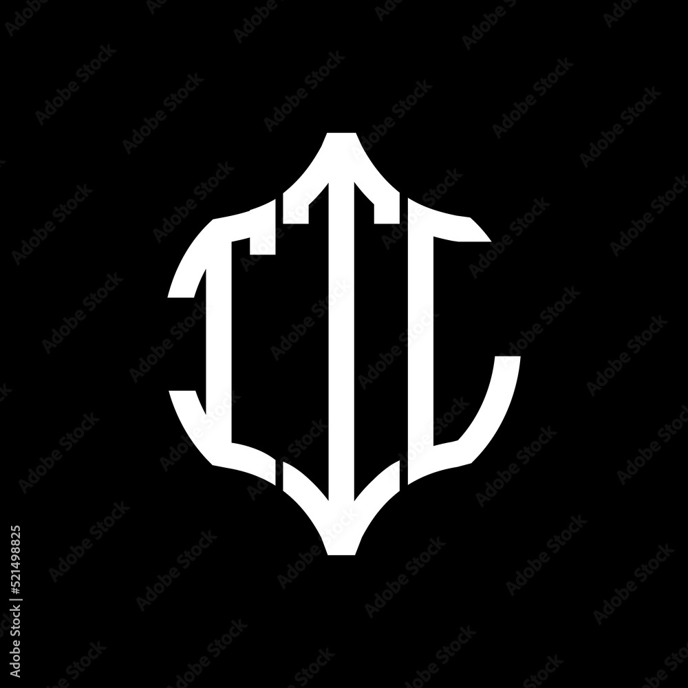 TTL letter logo. TTL best black background vector image. TTL Monogram ...