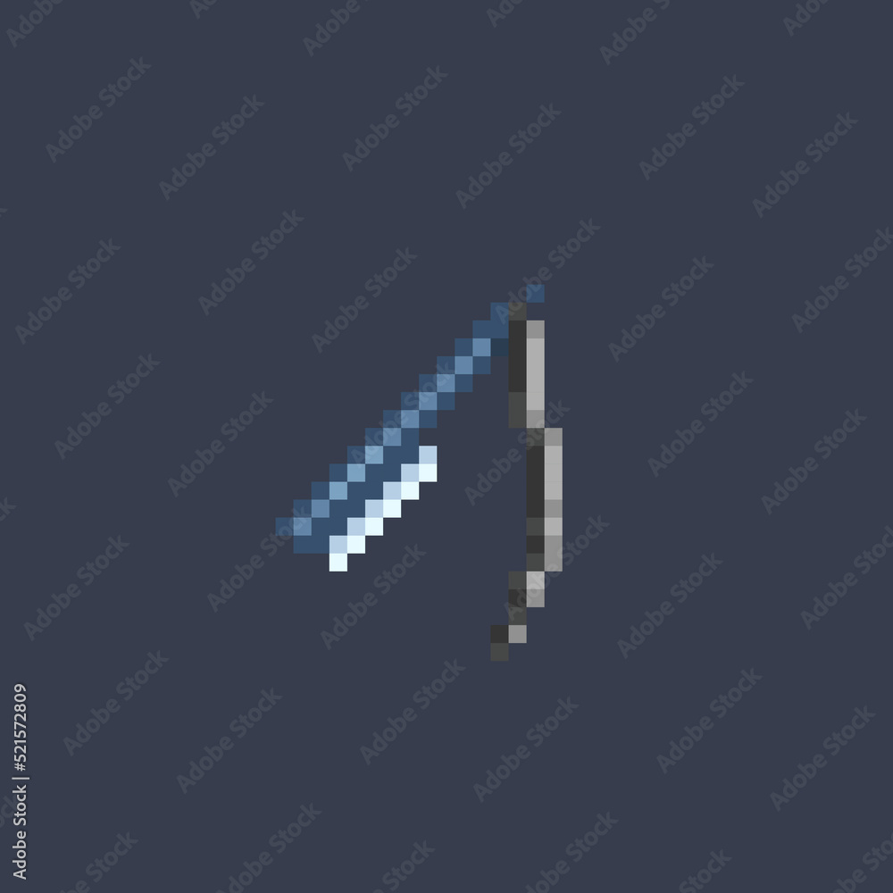 razor in pixel art style Stock Vector | Adobe Stock