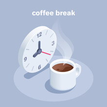 Coffee Clock Poster Free Stock Photo - Public Domain Pictures