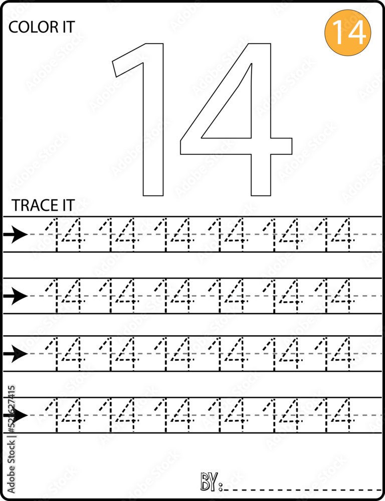handwriting Numbers tracing pages for writing numbers Learning numbers ...