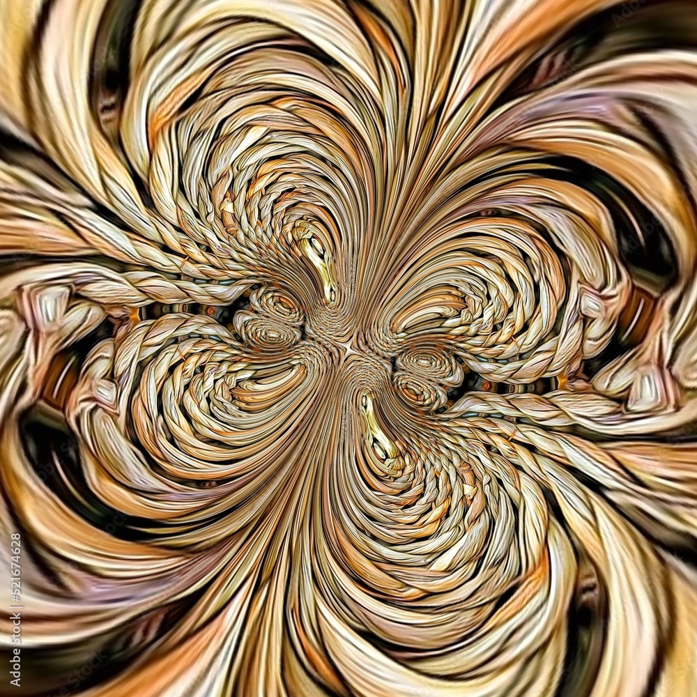 Mystical pattern design for the background. 3d illustration art for ...