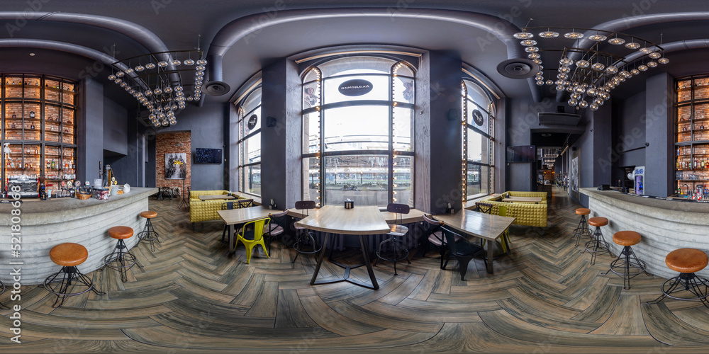 Full seamless spherical hdri panorama 360 degrees angle view in modern ...