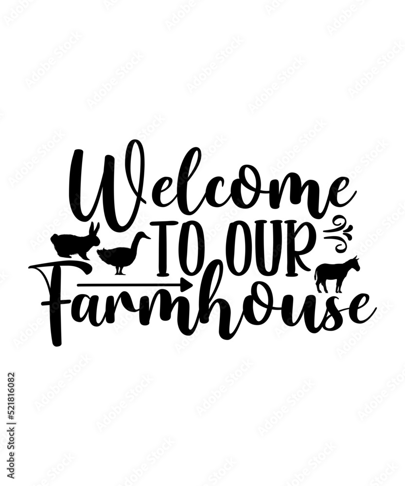 Vector de Stock Farmhouse SVG Png Dxf Eps, Farmlife SVG Bundle, Farming ...