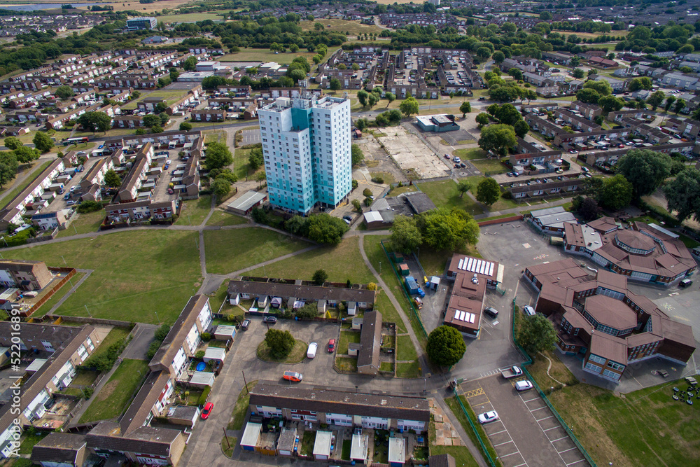 dangerous flammable cladding on residential tower block after the Grendel tower disaster ...