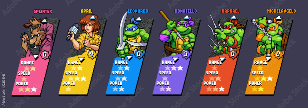 Game Ninja Turtles Characters