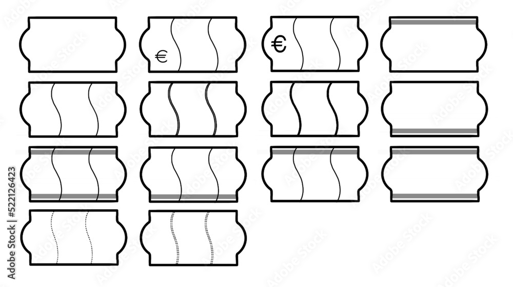 14x Preisschilder Preis Etiketten Label Aufkleber - Weiß / blanko ...