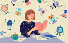 Robot Reading Information Free Stock Photo - Public Domain Pictures