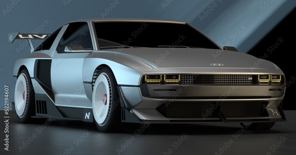 Hyundai N Vision 74 is a concept car developed by Hyundai.Power is ...