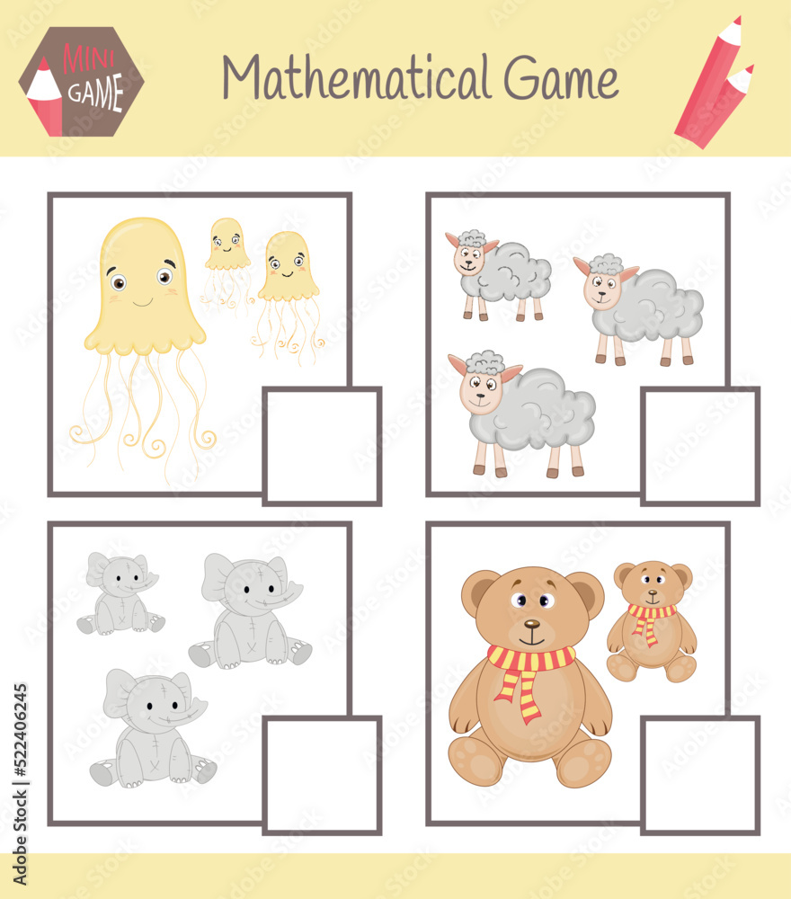 Workbook on mathematics for preschool education. Puzzles for children ...