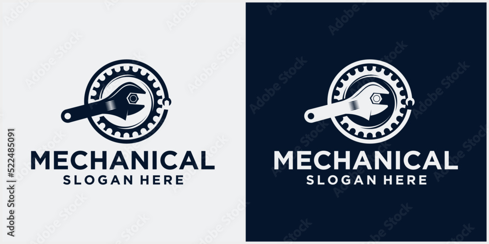 engine repair mechanic logo, Service, maintenance, Automotive and ...