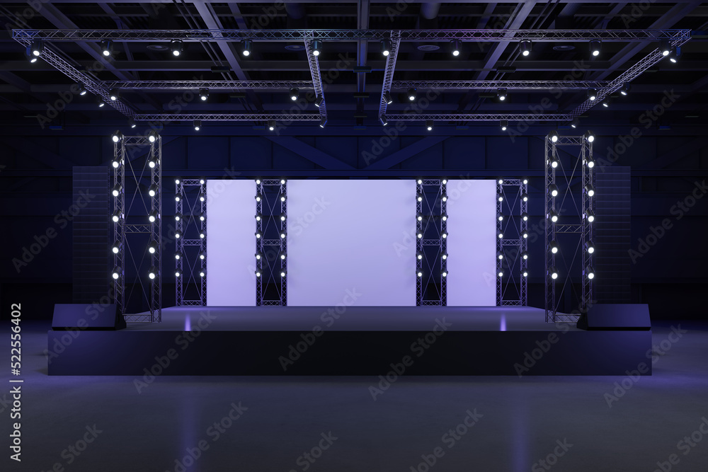 Empty stage Design for mockup and Corporate identity,Display.Platform ...
