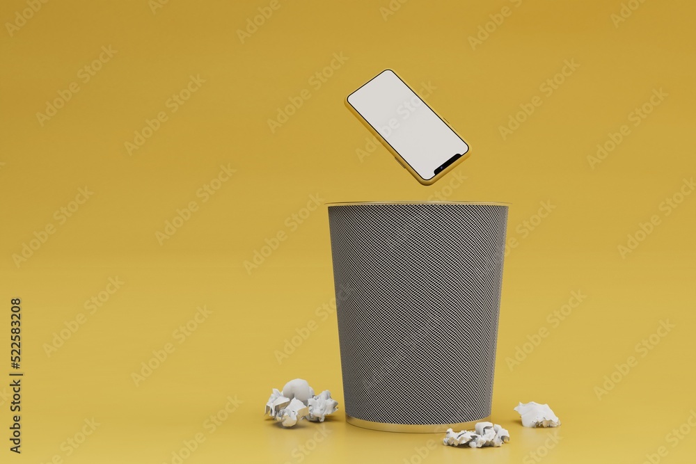 recycling of garbage and waste. throwing unnecessary things in the ...