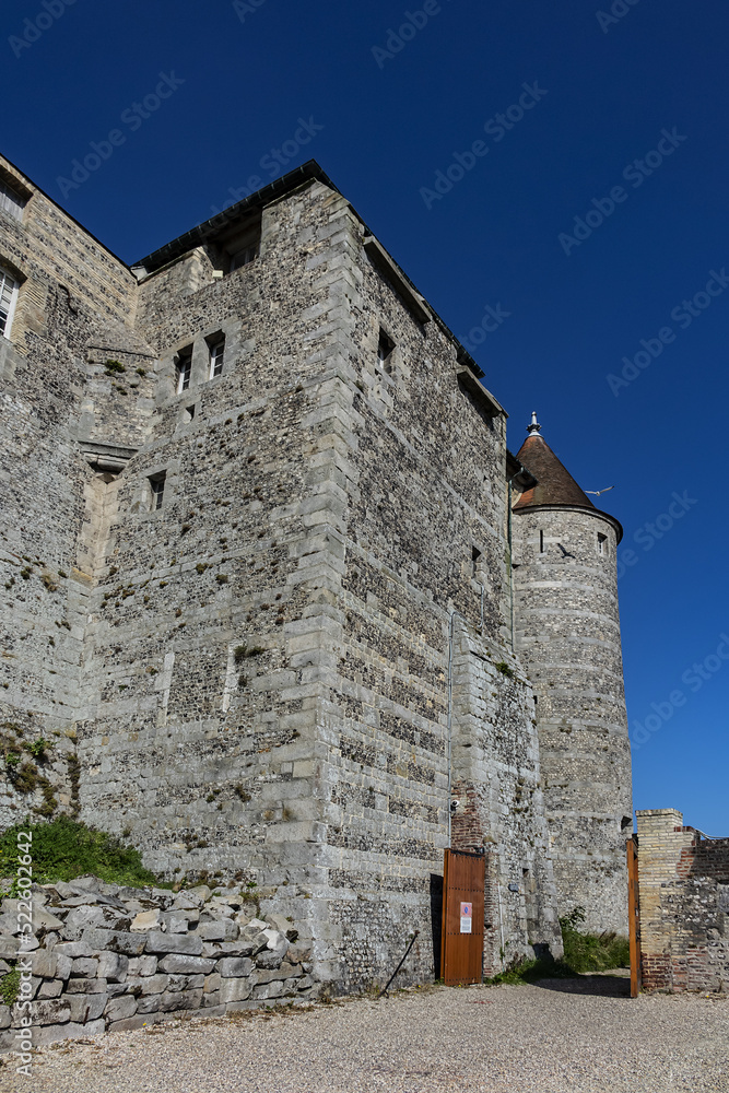 View of Dieppe Castle (Chateau de Dieppe). In 1188, King Henry II of ...
