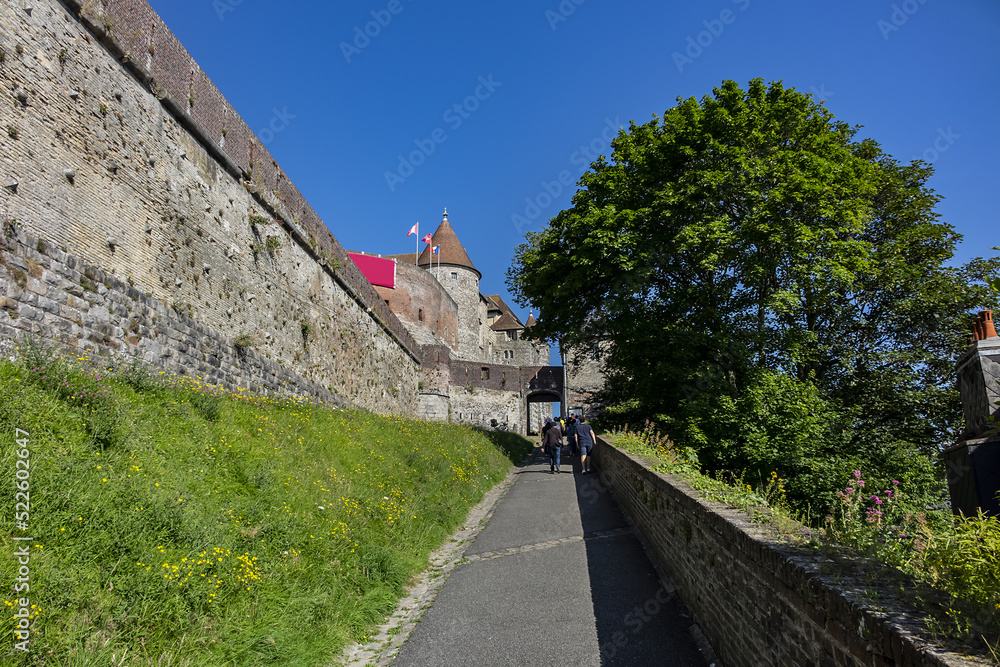 View of Dieppe Castle (Chateau de Dieppe). In 1188, King Henry II of ...